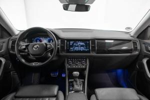 Blue Skoda Kodiaq 2023 in Vilnius, with an engine capacity of 2.00 L and mileage of 148 thousand km for 31950 €, photo 10 on AUTOMOTO.COM.LV