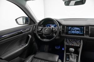 Blue Skoda Kodiaq 2023 in Vilnius, with an engine capacity of 2.00 L and mileage of 148 thousand km for 31950 €, photo 11 on AUTOMOTO.COM.LV