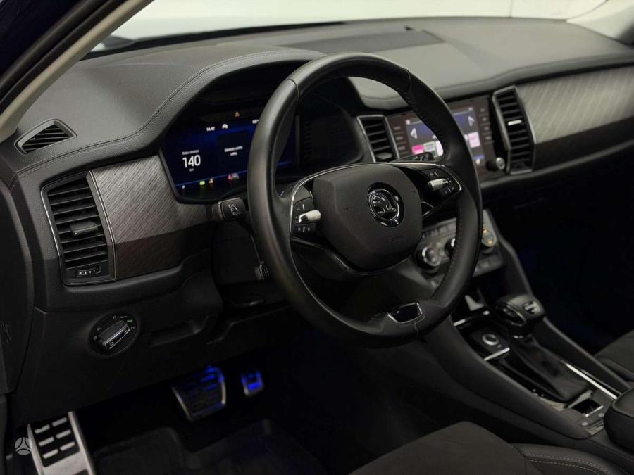 Синий Шкода Kodiaq 2023 в Вильнюс, объемом двигателя 1.98 л и пробегом 95 тыс. км за 34350 €, фото 9 на AUTOMOTO.COM.LV
