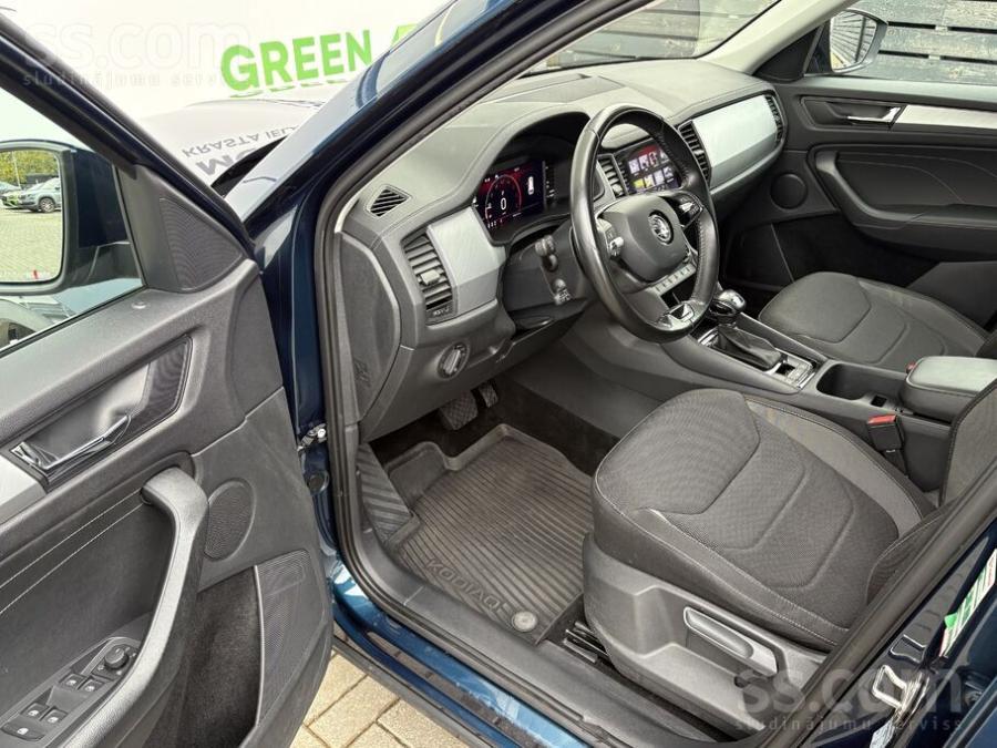 Blue Skoda Kodiaq 2023 in Riga, with an engine capacity of 2.00 L and mileage of 183 thousand km for 22900 €, photo 12 on AUTOMOTO.COM.LV