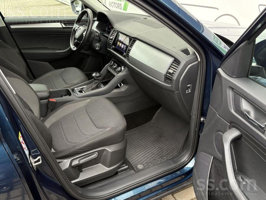 Blue Skoda Kodiaq 2023 in Riga, with an engine capacity of 2.00 L and mileage of 183 thousand km for 22900 €, photo 14 on AUTOMOTO.COM.LV