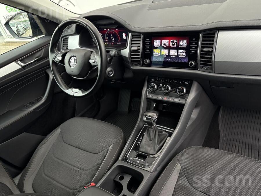 Blue Skoda Kodiaq 2023 in Riga, with an engine capacity of 2.00 L and mileage of 183 thousand km for 22900 €, photo 15 on AUTOMOTO.COM.LV