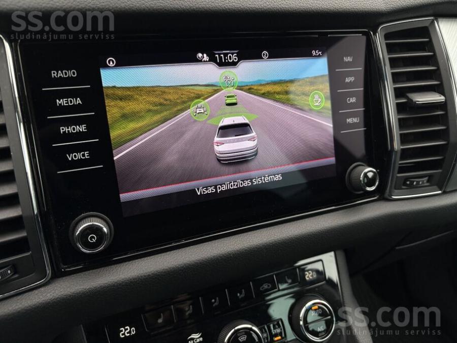 Blue Skoda Kodiaq 2023 in Riga, with an engine capacity of 2.00 L and mileage of 183 thousand km for 22900 €, photo 28 on AUTOMOTO.COM.LV