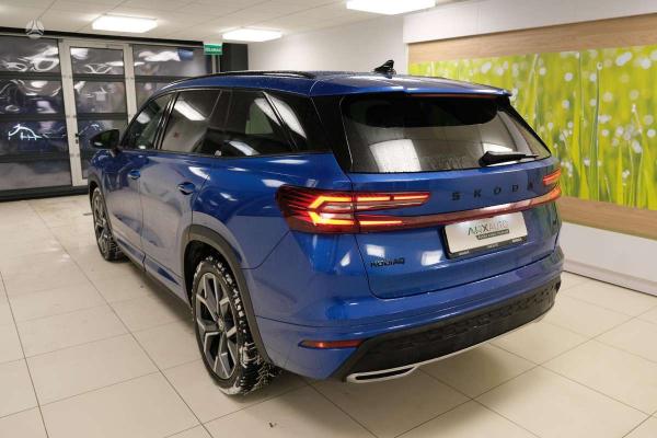 Blue Skoda Kodiaq 2024 in Vilnius, with an engine capacity of 1.50 L and mileage of 14 thousand km for 43300 €, photo 4 on AUTOMOTO.COM.LV