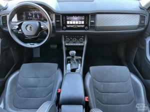 Blue Skoda Kodiaq 2024 in Avizieniai, with an engine capacity of 2.00 L and mileage of 83 thousand km for 32950 €, photo 8 on AUTOMOTO.COM.LV