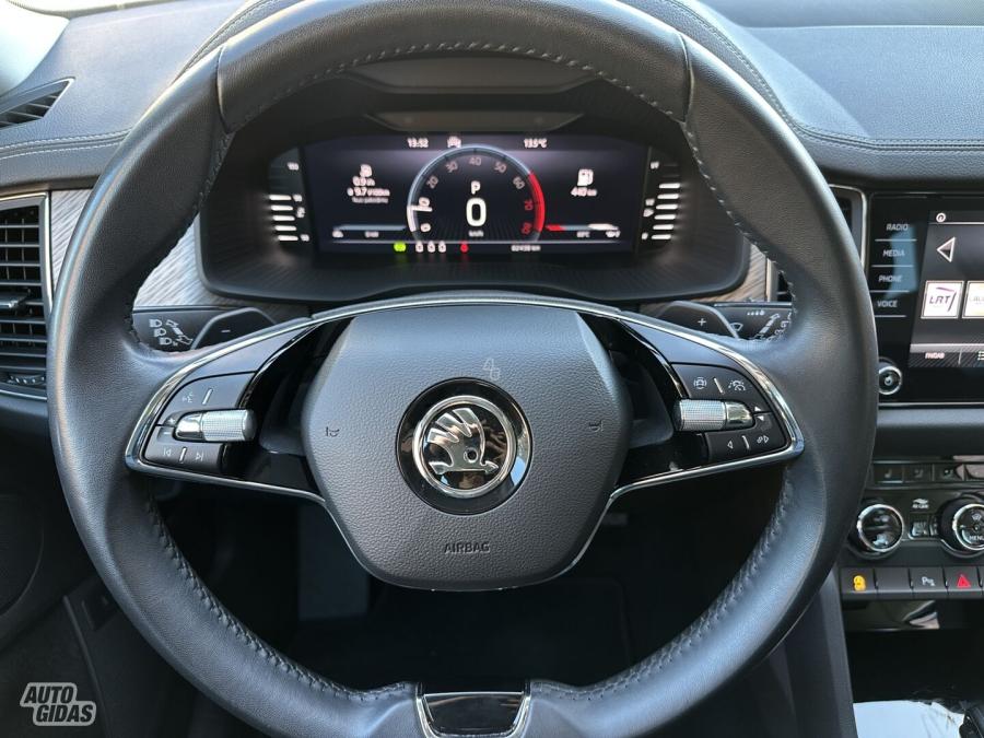 Blue Skoda Kodiaq 2024 in Avizieniai, with an engine capacity of 2.00 L and mileage of 83 thousand km for 32950 €, photo 11 on AUTOMOTO.COM.LV