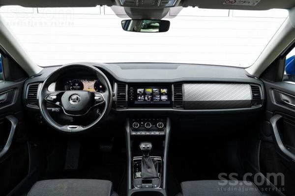 Blue Skoda Kodiaq 2024 in Riga, with an engine capacity of 2.00 L and mileage of 127 thousand km for 28950 €, photo 10 on AUTOMOTO.COM.LV