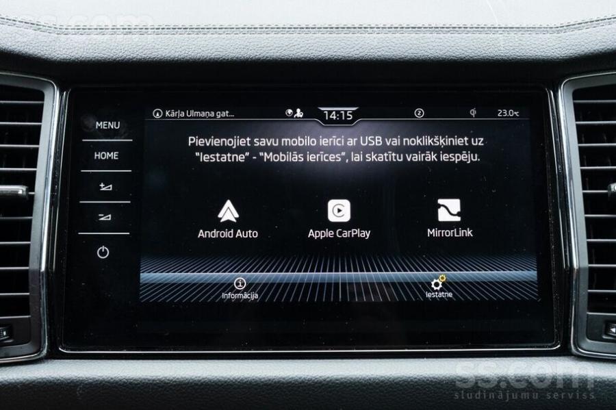 Синий Шкода Kodiaq 2024 в Рига, объемом двигателя 2.00 л и пробегом 127 тыс. км за 28950 €, фото 14 на AUTOMOTO.COM.LV