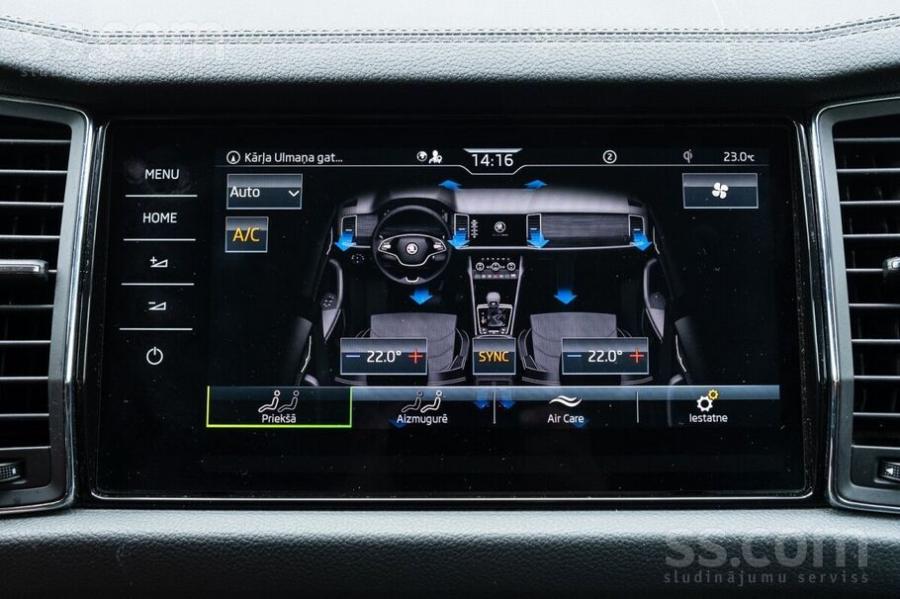 Синий Шкода Kodiaq 2024 в Рига, объемом двигателя 2.00 л и пробегом 127 тыс. км за 28950 €, фото 15 на AUTOMOTO.COM.LV