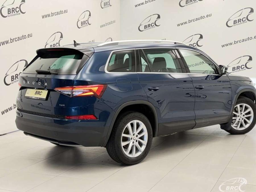 Blue Skoda Kodiaq 2024 in Vilnius, with an engine capacity of 1.97 L and mileage of 51 thousand km for 32500 €, photo 4 on AUTOMOTO.COM.LV