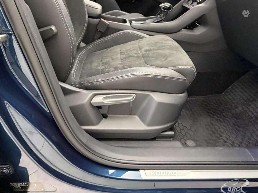 Blue Skoda Kodiaq 2024 in Vilnius, with an engine capacity of 1.97 L and mileage of 51 thousand km for 32500 €, photo 8 on AUTOMOTO.COM.LV