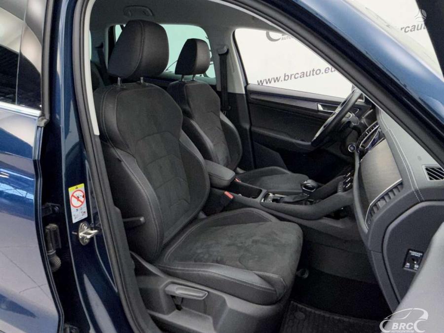 Blue Skoda Kodiaq 2024 in Vilnius, with an engine capacity of 1.97 L and mileage of 51 thousand km for 32500 €, photo 9 on AUTOMOTO.COM.LV
