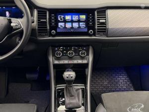 Blue Skoda Kodiaq 2024 in Vilnius, with an engine capacity of 1.97 L and mileage of 51 thousand km for 32500 €, photo 16 on AUTOMOTO.COM.LV