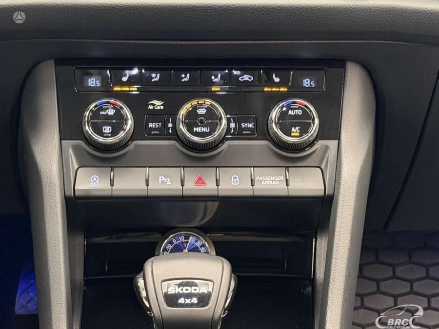 Blue Skoda Kodiaq 2024 in Vilnius, with an engine capacity of 1.97 L and mileage of 51 thousand km for 32500 €, photo 18 on AUTOMOTO.COM.LV