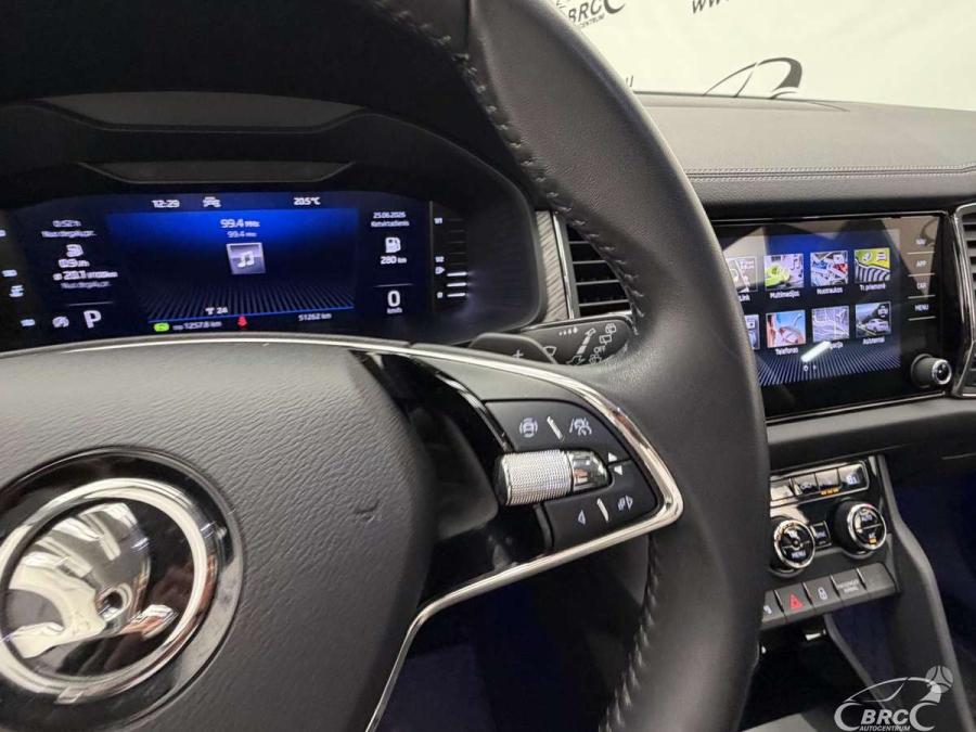 Blue Skoda Kodiaq 2024 in Vilnius, with an engine capacity of 1.97 L and mileage of 51 thousand km for 32500 €, photo 30 on AUTOMOTO.COM.LV