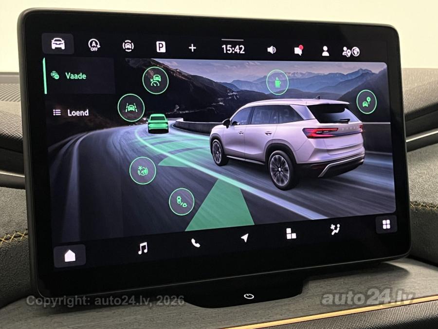 Zils Skoda Kodiaq 2024 Tallina, ar dzinēja tilpumu 2.00 L un nobraukumu 36 tūkst. km par 39900 €, foto 9 vietnē AUTOMOTO.COM.LV