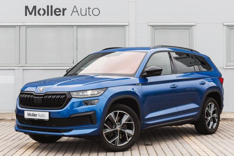 Zils Skoda Kodiaq 2024 Ventspils, ar dzinēja tilpumu 2.00 L un nobraukumu 69 tūkst. km par 34850 €, foto 1 vietnē AUTOMOTO.COM.LV