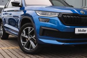 Zils Skoda Kodiaq 2024 Ventspils, ar dzinēja tilpumu 2.00 L un nobraukumu 69 tūkst. km par 34850 €, foto 13 vietnē AUTOMOTO.COM.LV
