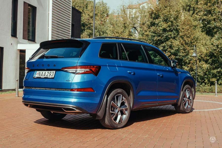 Синий Шкода Kodiaq 2024 в Вильнюс, объемом двигателя 1.98 л и пробегом 49 тыс. км за 34600 €, фото 10 на AUTOMOTO.COM.LV