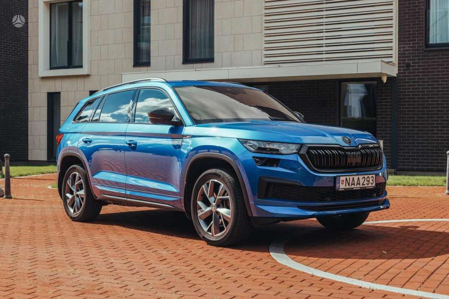 Синий Шкода Kodiaq 2024 в Вильнюс, объемом двигателя 1.98 л и пробегом 49 тыс. км за 34600 €, фото 43 на AUTOMOTO.COM.LV