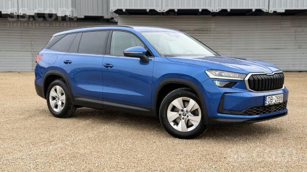 Skoda Kodiaq 2025 in Riga on AUTOMOTO.COM.LV Blue Skoda Kodiaq 2025 in Riga, with an engine capacity of 2.00 L and mileage of 51 thousand km for 33200 €, photo 1 on AUTOMOTO.COM.LV