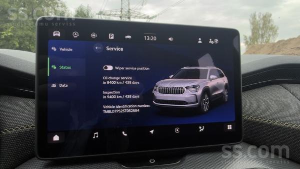 Skoda Kodiaq 2025 in Riga on AUTOMOTO.COM.LV Blue Skoda Kodiaq 2025 in Riga, with an engine capacity of 2.00 L and mileage of 51 thousand km for 33200 €, photo 10 on AUTOMOTO.COM.LV