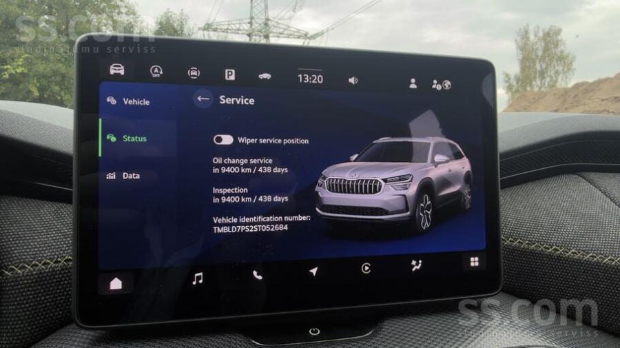 Синий Шкода Kodiaq 2025 в Рига, объемом двигателя 2.00 л и пробегом 51 тыс. км за 33200 €, фото 10 на AUTOMOTO.COM.LV