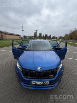 Blue Skoda Kodiaq 2019 in Riga, with an engine capacity of 2.00 L and mileage of 149 thousand km for 25700 €, photo 1 on AUTOMOTO.COM.LV
