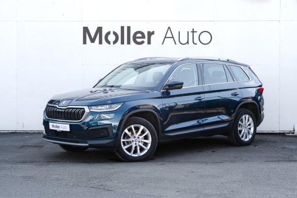 Zils Skoda Kodiaq 2022 Rīga, ar dzinēja tilpumu 2.00 L un nobraukumu 127 tūkst. km par 27900 €, foto  vietnē AUTOMOTO.COM.LV