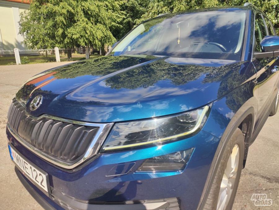 Blue Skoda Kodiaq 2019 in Vilkaviskis, with an engine capacity of 2.00 L and mileage of 210 thousand km for 18800 €, photo 6 on AUTOMOTO.COM.LV