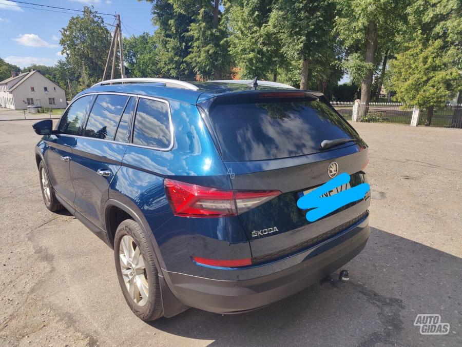 Blue Skoda Kodiaq 2019 in Vilkaviskis, with an engine capacity of 2.00 L and mileage of 210 thousand km for 18800 €, photo 7 on AUTOMOTO.COM.LV