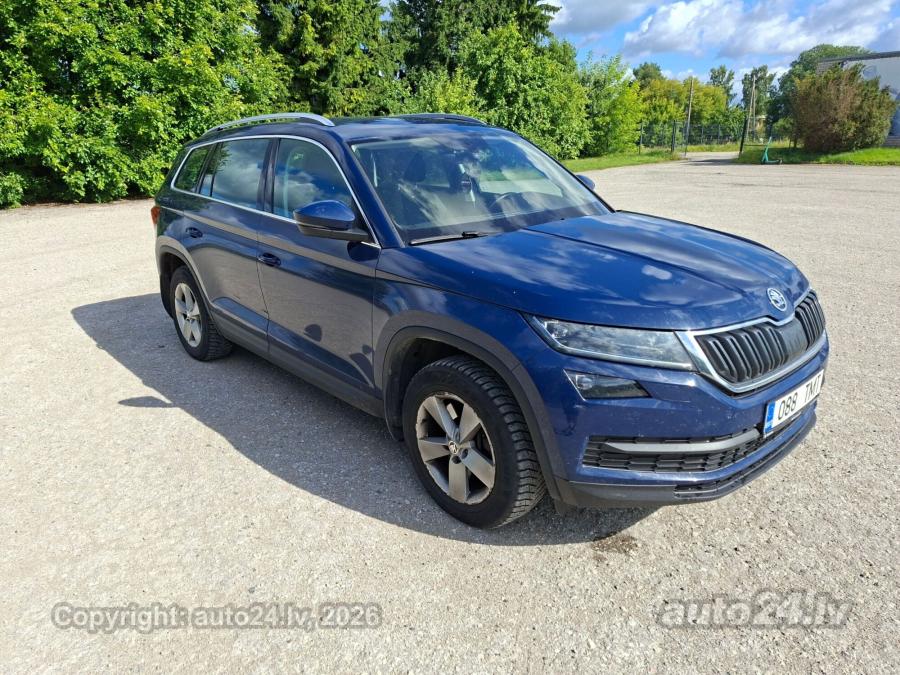Blue Skoda Kodiaq 2017 in Paide, with an engine capacity of 2.00 L and mileage of 137 thousand km for 22500 €, photo 4 on AUTOMOTO.COM.LV