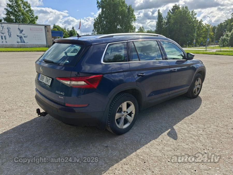 Blue Skoda Kodiaq 2017 in Paide, with an engine capacity of 2.00 L and mileage of 137 thousand km for 22500 €, photo 5 on AUTOMOTO.COM.LV