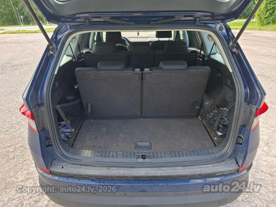 Blue Skoda Kodiaq 2017 in Paide, with an engine capacity of 2.00 L and mileage of 137 thousand km for 22500 €, photo 13 on AUTOMOTO.COM.LV