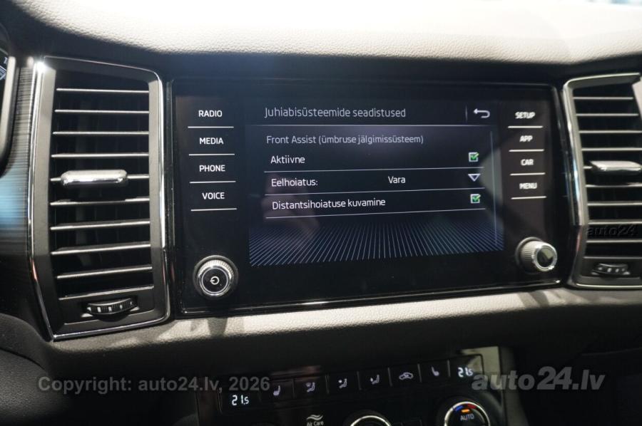 Blue Skoda Kodiaq 2018 in Tallinn, with an engine capacity of 1.40 L and mileage of 92 thousand km for 19900 €, photo 18 on AUTOMOTO.COM.LV