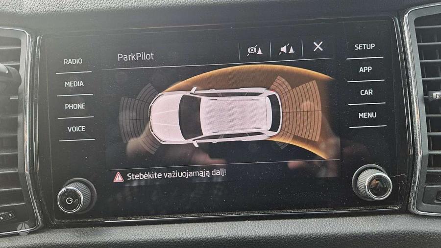 Blue Skoda Kodiaq 2018 in Vilnius, with an engine capacity of 1.98 L and mileage of 221 thousand km for 17900 €, photo 12 on AUTOMOTO.COM.LV