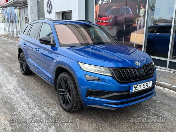 Blue Skoda Kodiaq 2019 in Viljandi, with an engine capacity of 2.00 L and mileage of 186 thousand km for 25500 €, photo 1 on AUTOMOTO.COM.LV