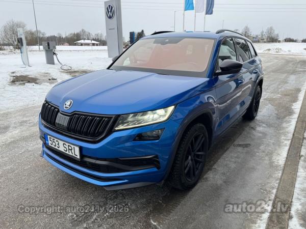 Blue Skoda Kodiaq 2019 in Viljandi, with an engine capacity of 2.00 L and mileage of 186 thousand km for 25500 €, photo 2 on AUTOMOTO.COM.LV