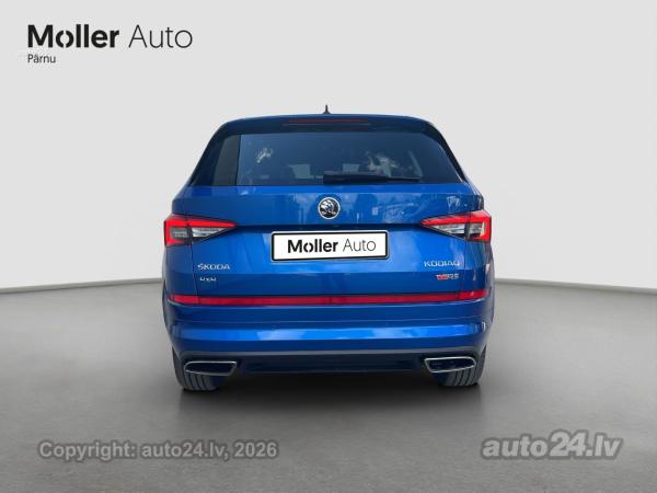 Blue Skoda Kodiaq 2019 in Parnu, with an engine capacity of 2.00 L and mileage of 194 thousand km for 26900 €, photo 4 on AUTOMOTO.COM.LV