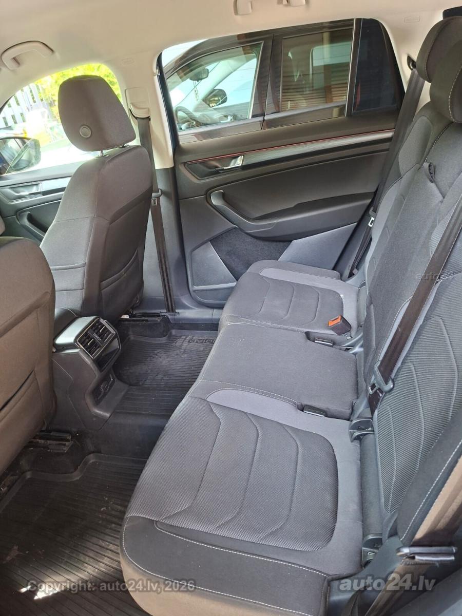 Blue Skoda Kodiaq 2019 in Tallinn, with an engine capacity of 1.50 L and mileage of 180 thousand km for 16999 €, photo 15 on AUTOMOTO.COM.LV