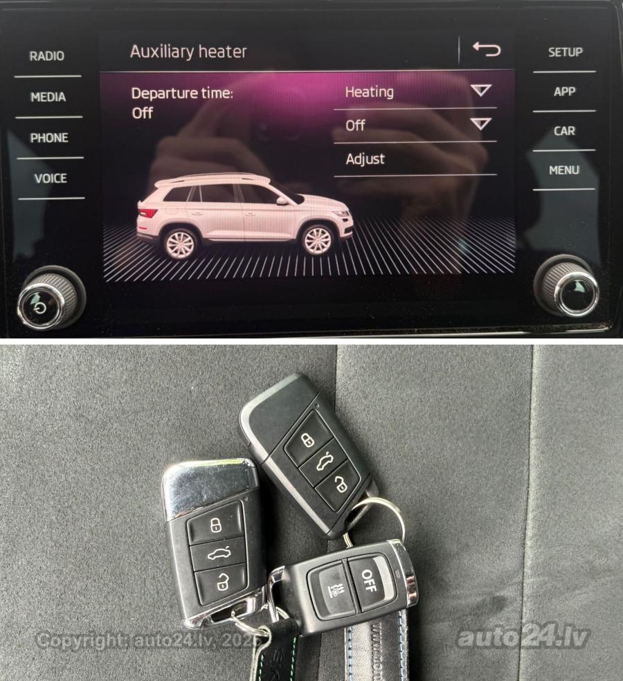 Синий Шкода Kodiaq 2019 в Таллин, объемом двигателя 2.00 л и пробегом 98 тыс. км за 23990 €, фото 21 на AUTOMOTO.COM.LV