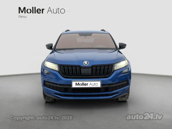 Blue Skoda Kodiaq 2020 in Parnu, with an engine capacity of 1.50 L and mileage of 85 thousand km for 26900 €, photo 3 on AUTOMOTO.COM.LV
