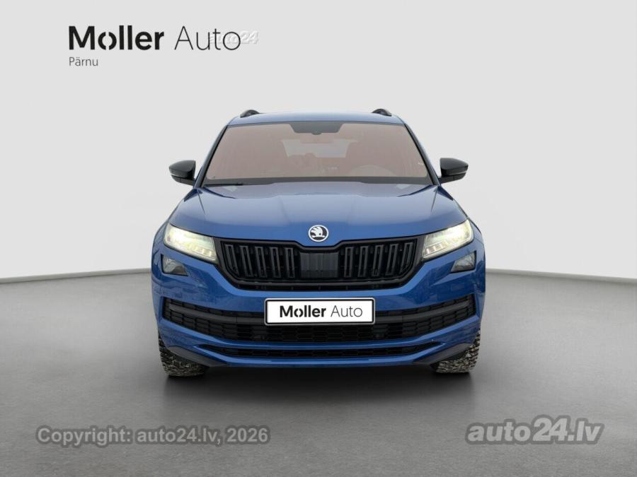 Blue Skoda Kodiaq 2020 in Parnu, with an engine capacity of 1.50 L and mileage of 85 thousand km for 26900 €, photo 3 on AUTOMOTO.COM.LV