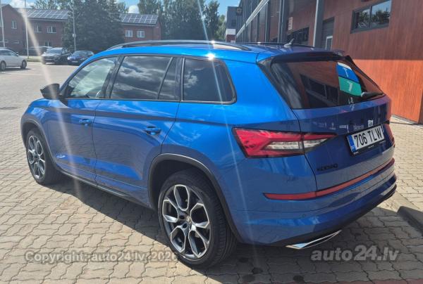 Blue Skoda Kodiaq 2020 in Tartu, with an engine capacity of 2.00 L and mileage of 107 thousand km for 32990 €, photo 5 on AUTOMOTO.COM.LV