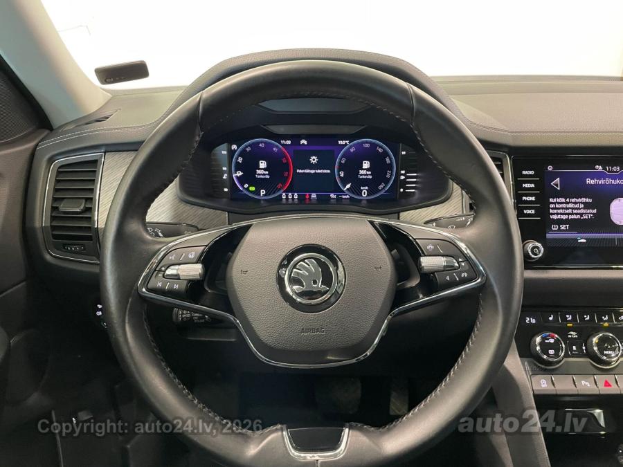 Blue Skoda Kodiaq 2021 in Tallinn, with an engine capacity of 2.00 L and mileage of 63 thousand km for 28990 €, photo 16 on AUTOMOTO.COM.LV