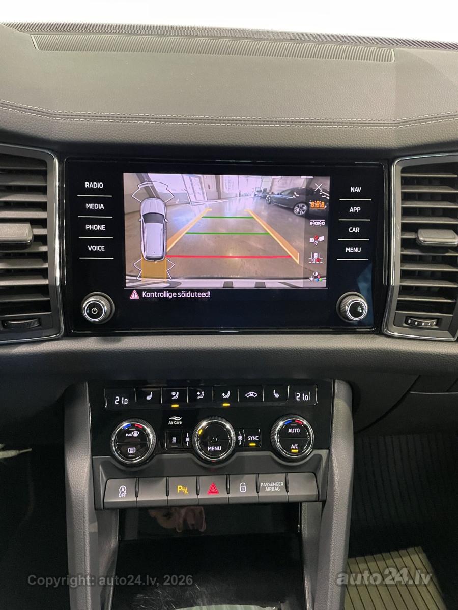 Blue Skoda Kodiaq 2021 in Tallinn, with an engine capacity of 2.00 L and mileage of 63 thousand km for 28990 €, photo 17 on AUTOMOTO.COM.LV