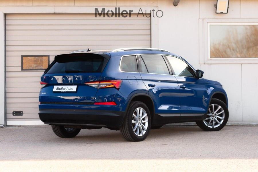 Blue Skoda Kodiaq 2022 in Jelgava, with an engine capacity of 2.00 L and mileage of 137 thousand km for 27250 €, photo 7 on AUTOMOTO.COM.LV