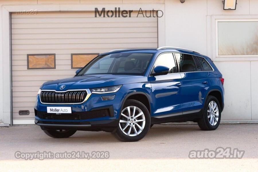 Blue Skoda Kodiaq 2022 in Jelgava, with an engine capacity of 2.00 L and mileage of 137 thousand km for 27926 €, photo 3 on AUTOMOTO.COM.LV