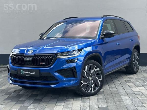 Blue Skoda Kodiaq 2022 in Riga, with an engine capacity of 2.00 L and mileage of 64 thousand km for 34950 €, photo 1 on AUTOMOTO.COM.LV
