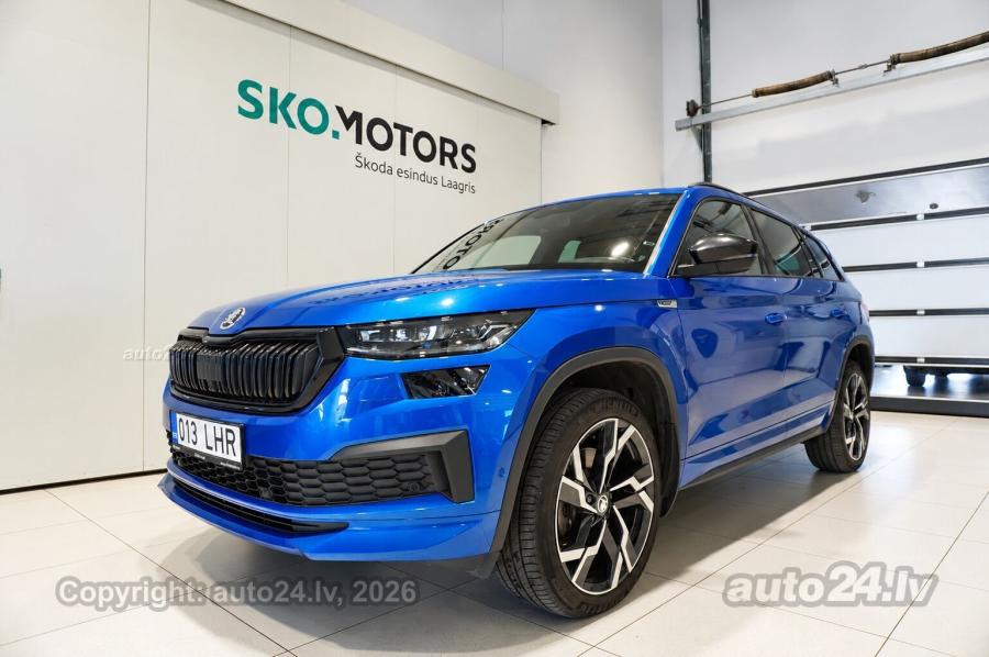 Blue Skoda Kodiaq 2022 in Tallinn, with an engine capacity of 2.00 L and mileage of 119 thousand km for 32900 €, photo 1 on AUTOMOTO.COM.LV